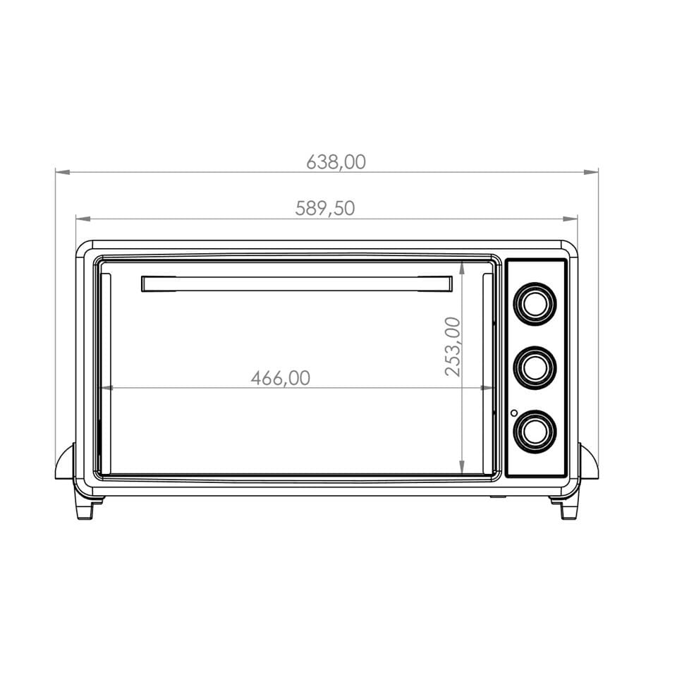 Cuptor electric Kumtel LX-3525 Rustic Bej, 40 litri, 1800 W, Convectie ...